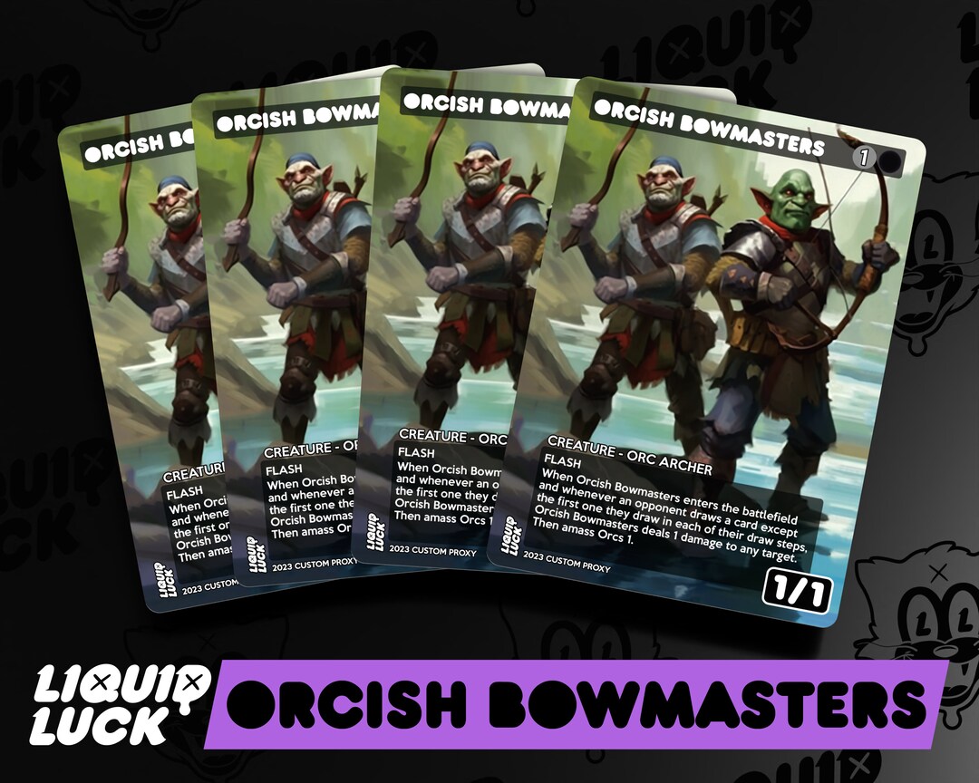 Orcish Bowmasters MTG Proxy MTG LOTR Custom Proxy Cards Perfect for ...