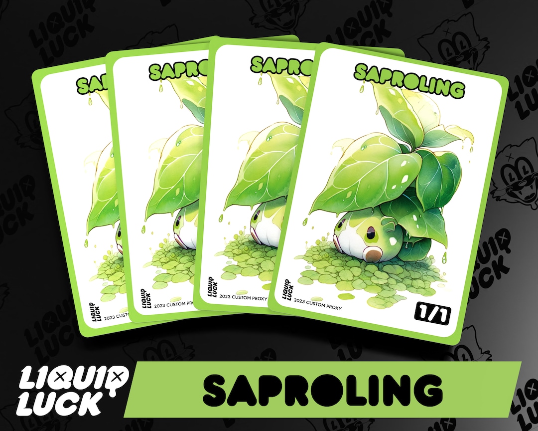 Saproling MTG Tokens Full Art Custom Tokens / Commander Cards for EDH ...