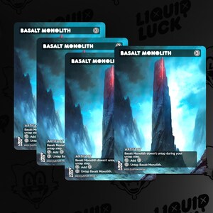 Basalt Monolith MTG Proxy Re-imagined Vintage Fantasy Art Style Custom ...