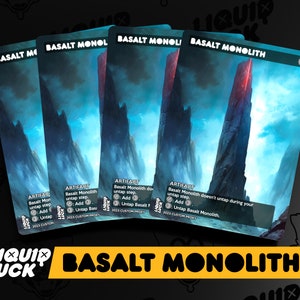 Basalt Monolith MTG Proxy Re-imagined Vintage Fantasy Art Style Custom ...