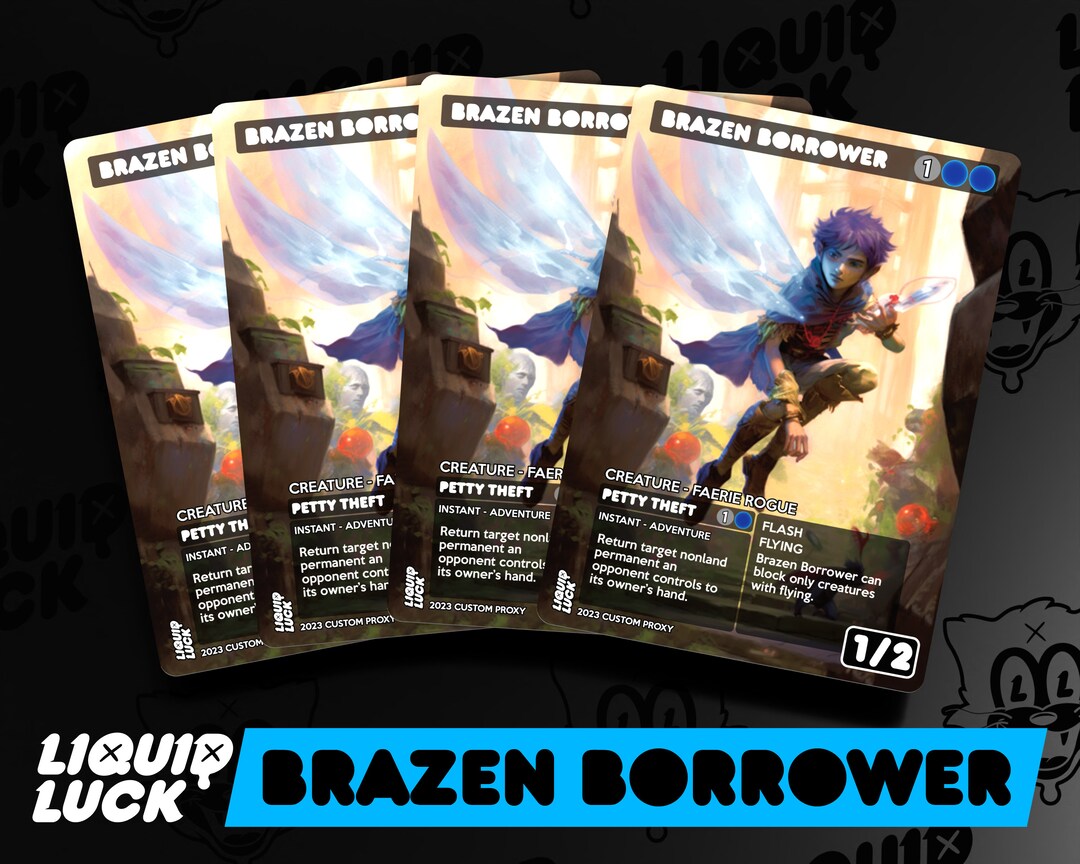 Brazen Borrower MTG Proxy Full Art Custom Commander Cards - Etsy