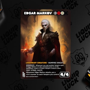 Edgar Markov MTG Proxy Futuristic Sci-fi Fantasy Art Style Full Art ...