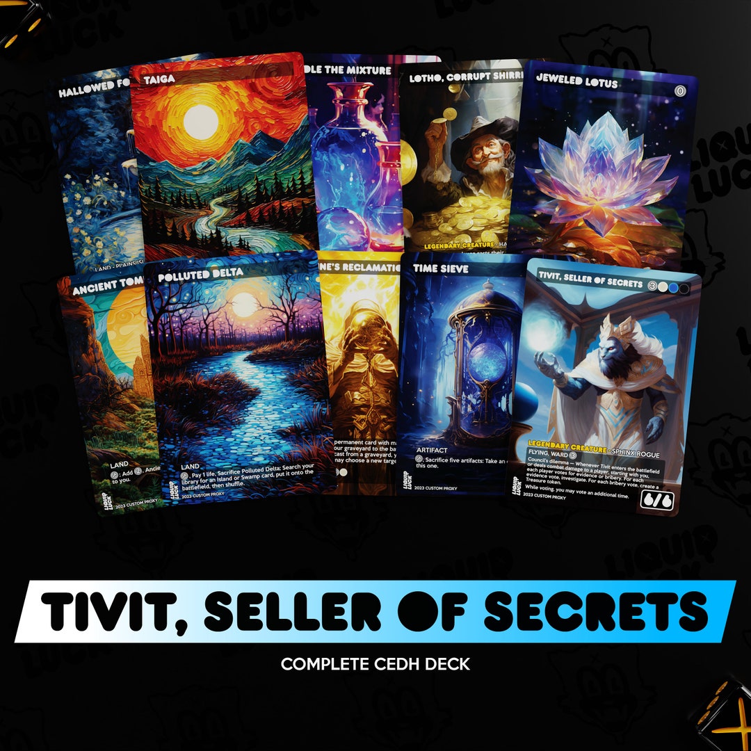 Tivit, Seller of Secrets MTG Proxy Deck Competitive Commander/edh Deck ...