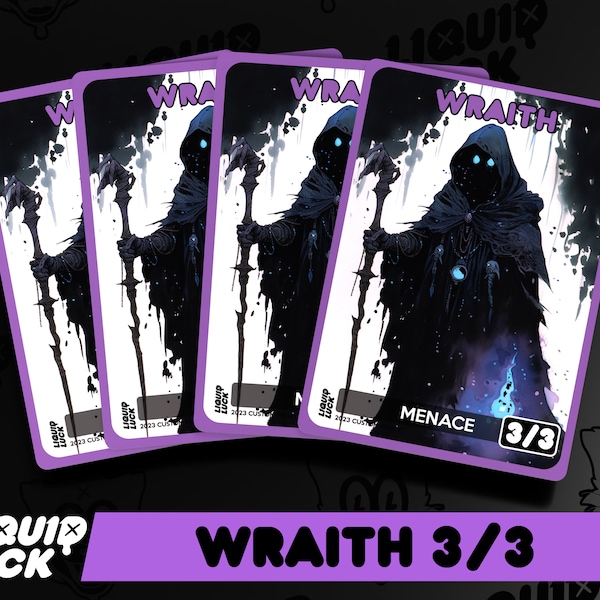 Mtg Tokens Wraith - Etsy