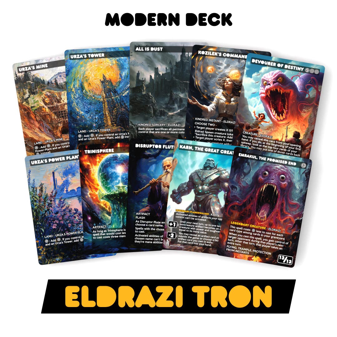 Eldrazi Tron MTG Proxy/playtest Deck Complete Modern Playtest Deck With ...