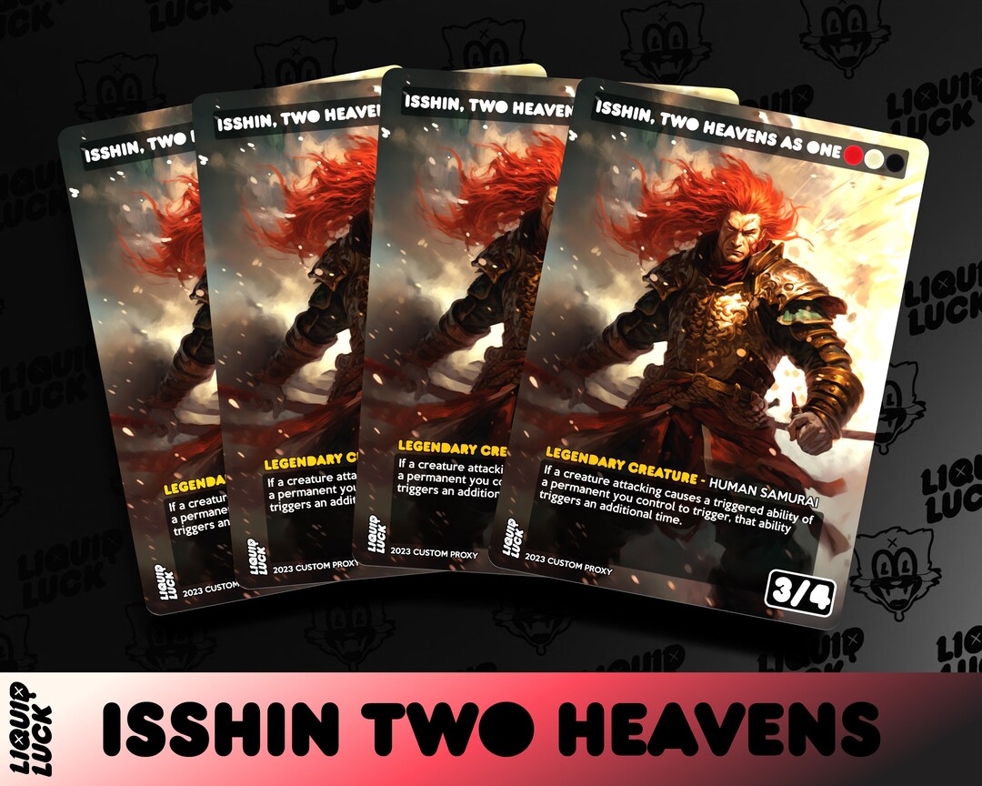 Isshin, Two Heavens as One MTG Proxy Vintage Fantasy Art Style Custom ...