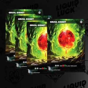 Gruul Signet MTG Proxy Vintage Fantasy Dnd Art Style Custom Proxies ...