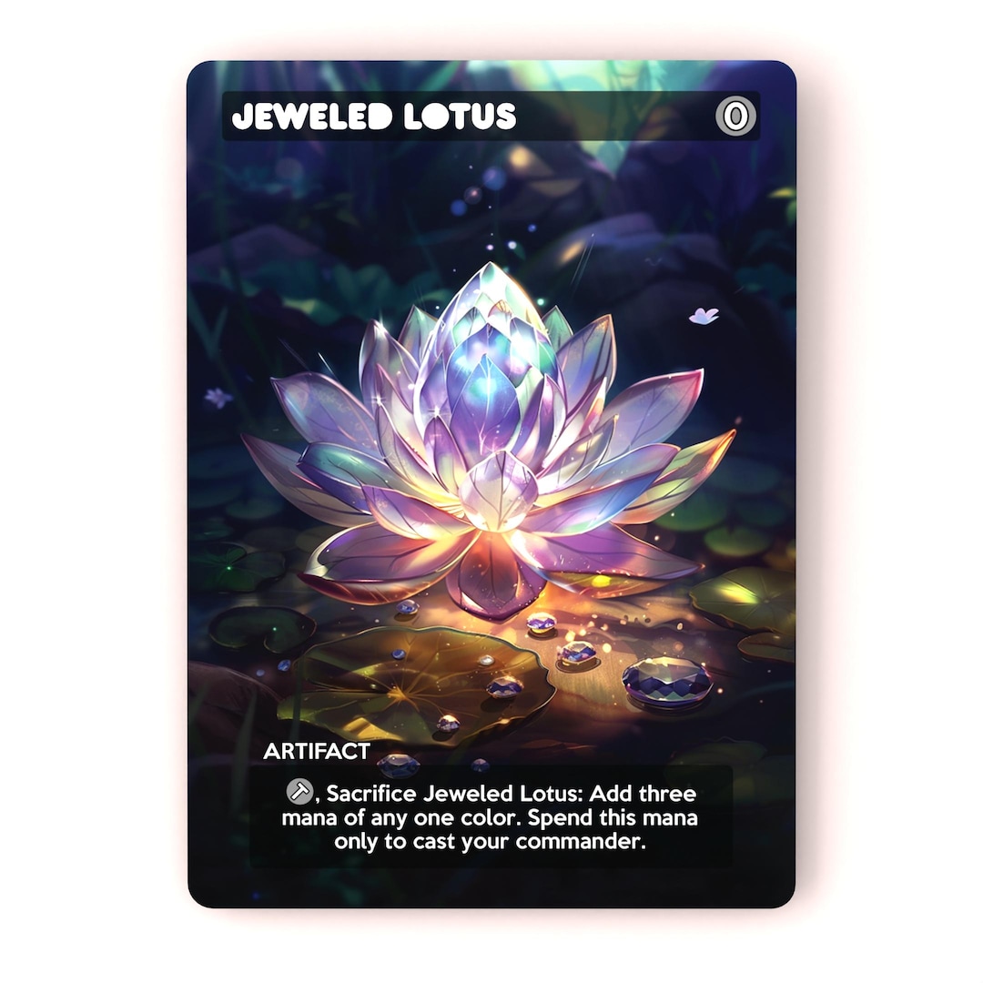 Jeweled Lotus Full Art Custom Mtg Commander Proxy - Etsy