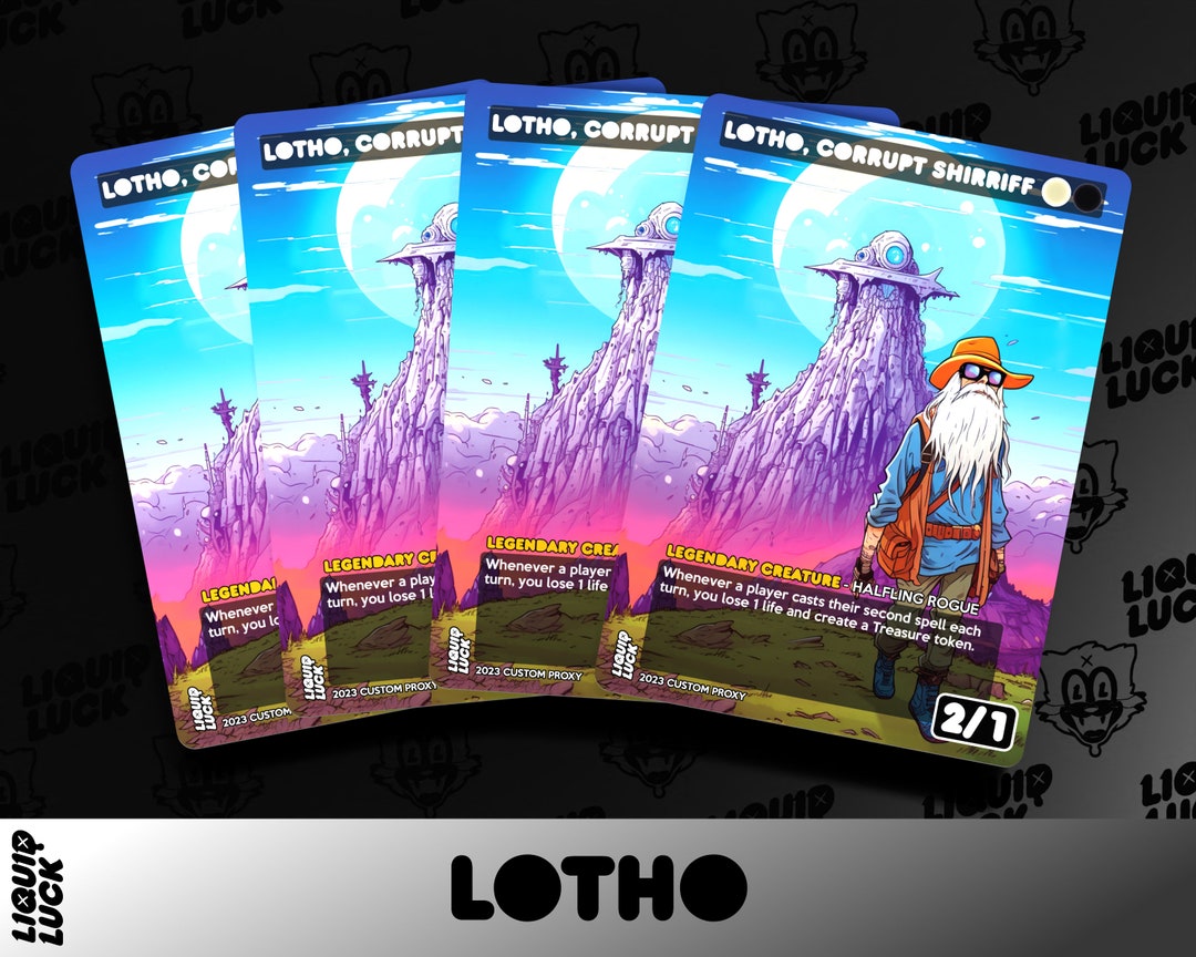 Lotho, Corrupt Shirriff MTG Proxy LOTR Psychedelic Gungecore Art Style ...