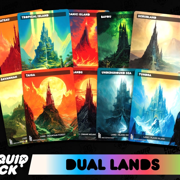 Mtg Waifu Lands - Etsy