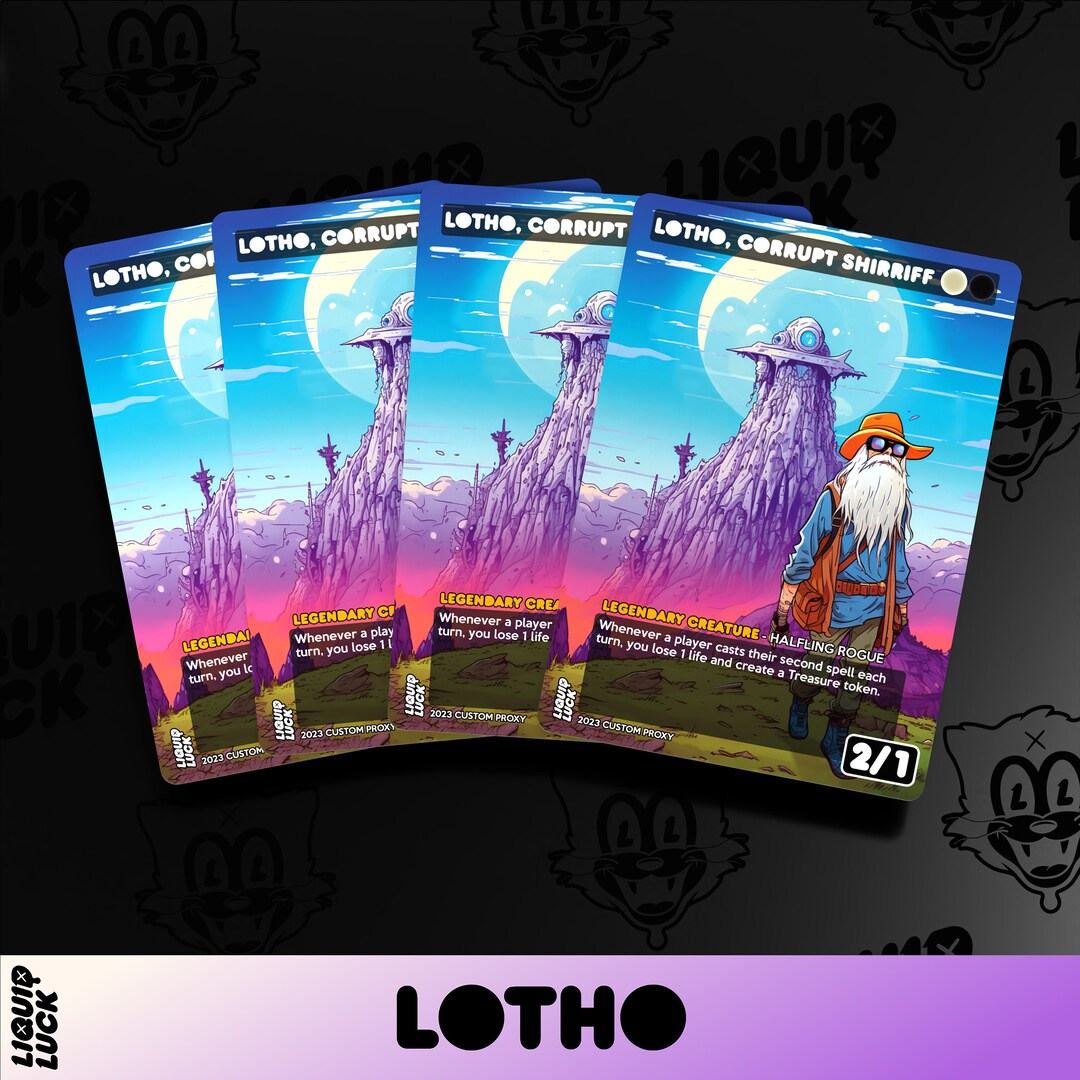 Lotho Corrupt Shirriff MTG Proxy LOTR Psychedelic Gungecore - Etsy