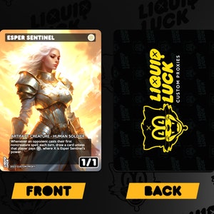 Esper Sentinel MTG Proxy Vintage Fantasy Art Style Full Art Custom ...