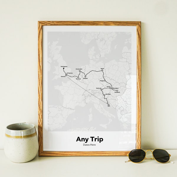 Travel Map - Etsy