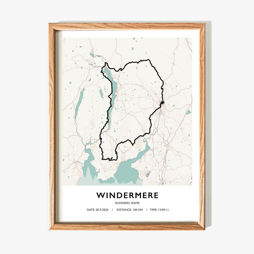 Runners Route Map Print Nautical Any Run, Strava Route Personalised ...