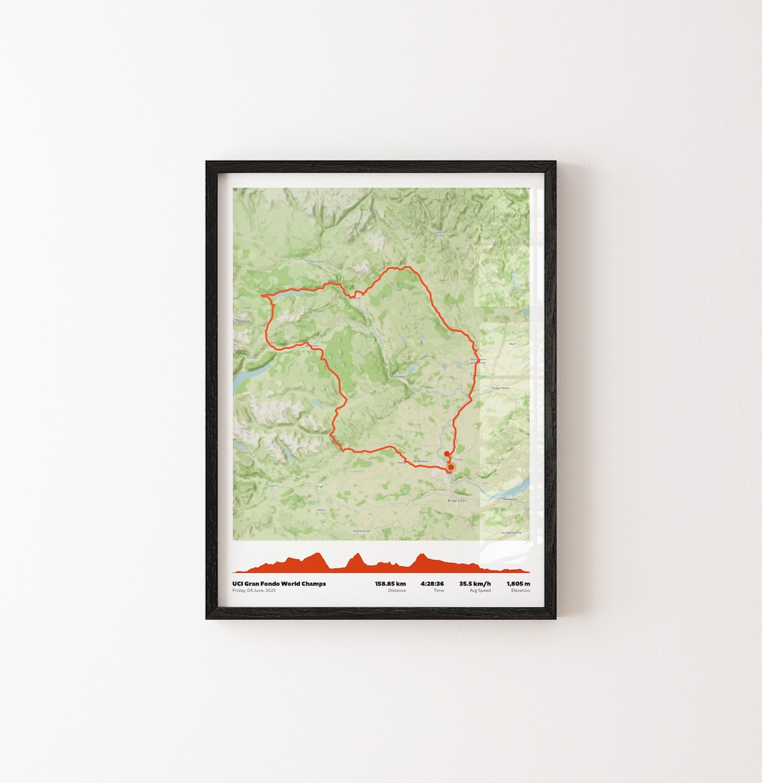 Any Run, Ride, Hike, Strava Route, Tracked Activity | Personalised ...