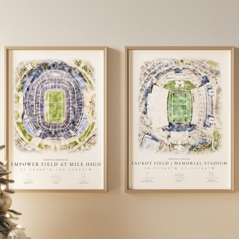 Football Stadium Water Color - Etsy UK