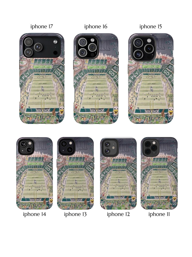 Vintage Eagles Stadium iPhone Case: Retro Philadelphia Football Art - Etsy