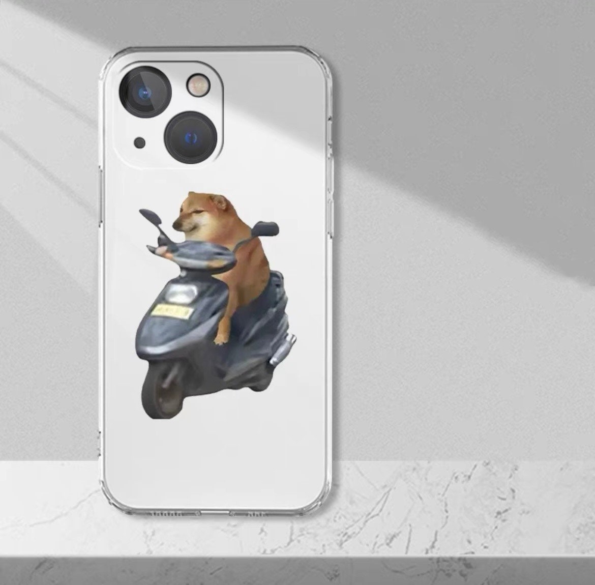 Funny Cheems Emojis Transparent Custom Printed Pattern Phone Cases ...