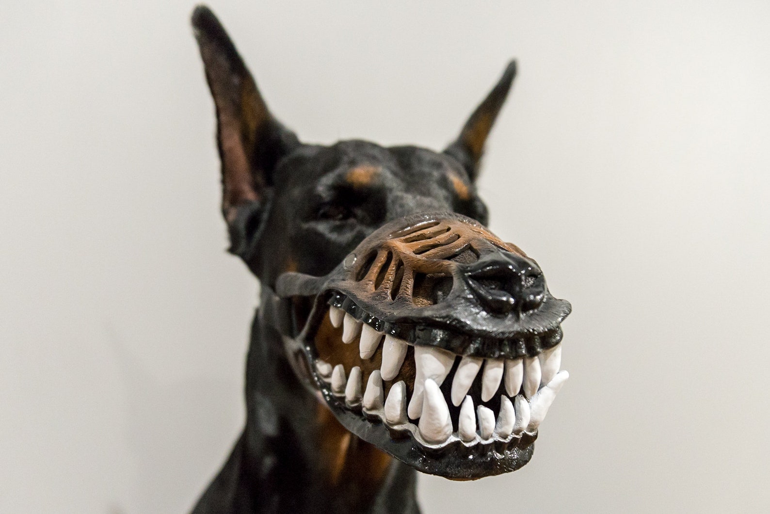Pet Gift Werewolf Dog Muzzle Scary Doberman Muzzle Bloodless - Etsy