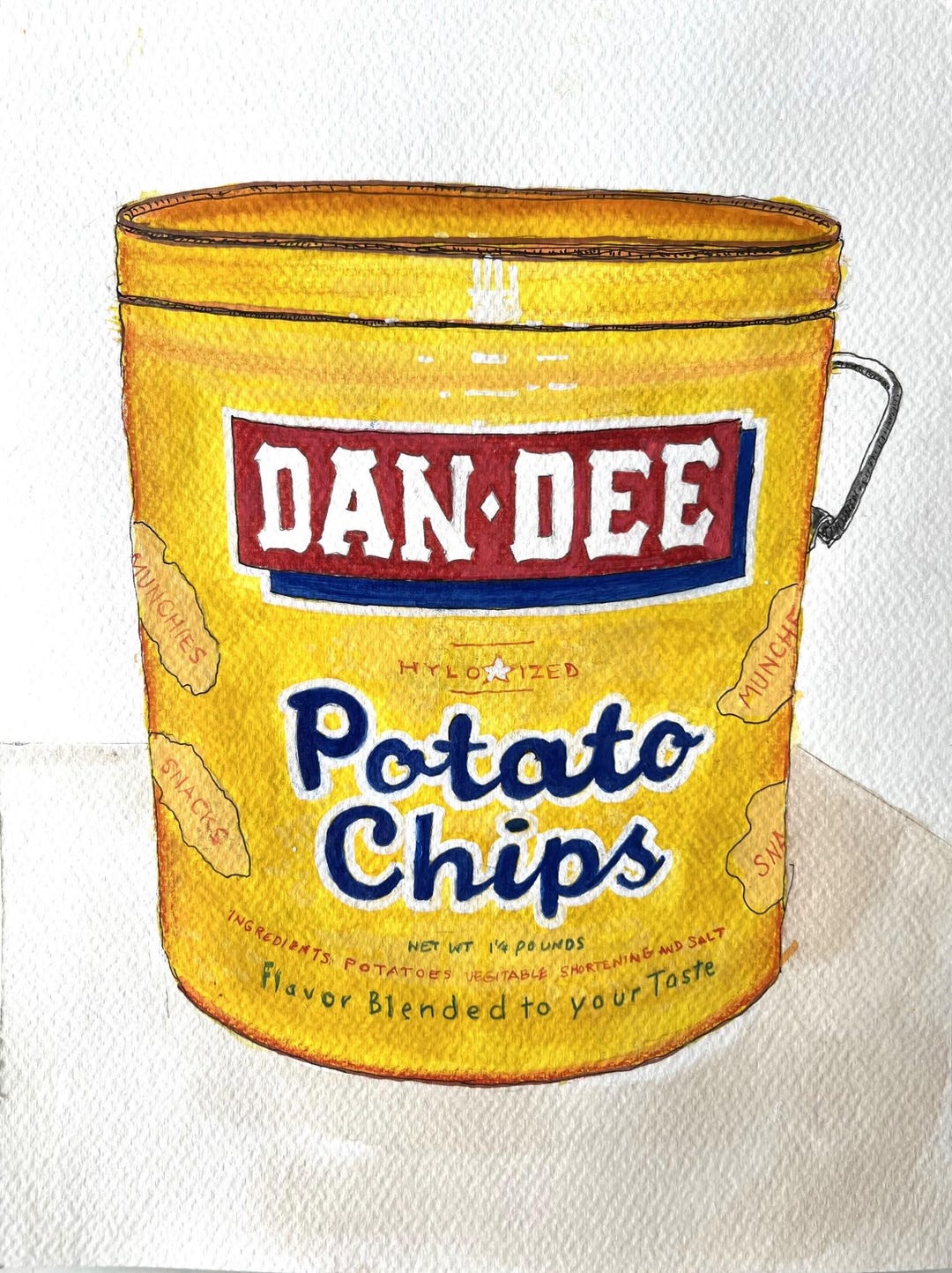Dan Dee Potato Chip Can - Cleveland, Ohio, New York, Pennsylvania, West ...