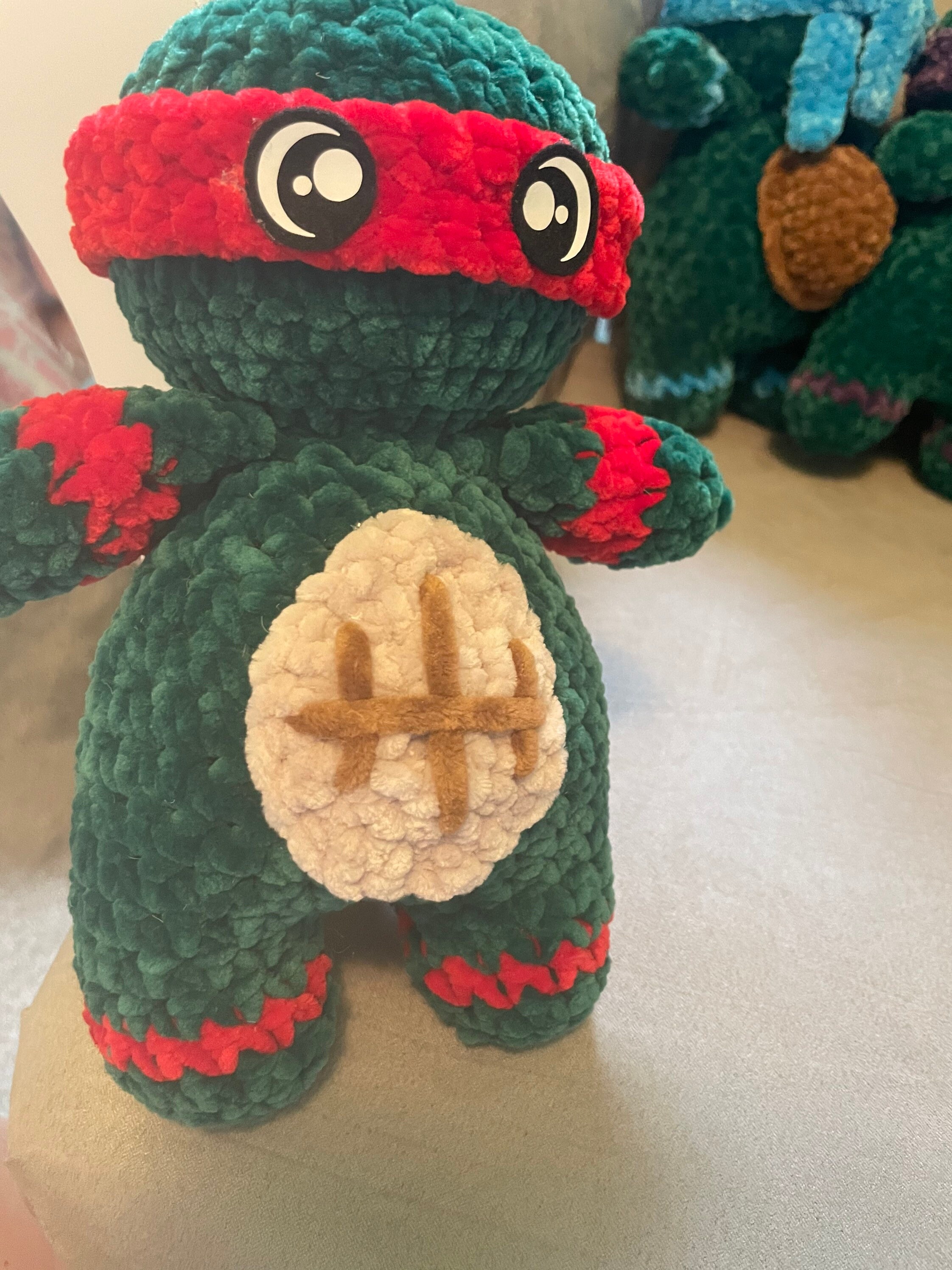 Crochet Ninja Turtle Plushie Set - Etsy