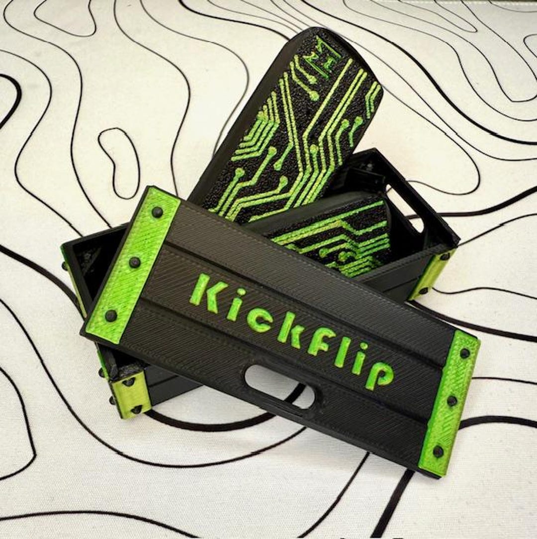 Kickflip - Magnetic Fidget | Set of (2) Magnetic Skateboard Decks | MZM ...