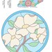 PATTERN - Stained Glass - Dogwood Flower Tree Branch - Digital Pattern ...