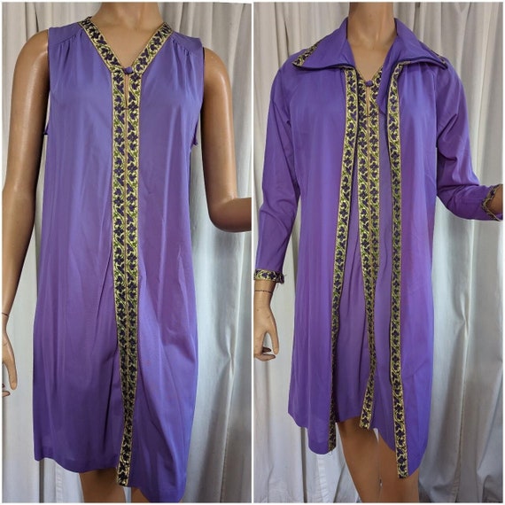 Vintage Two Piece Nightgown and House Jacket Set from… - Gem