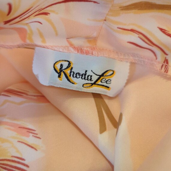 Vintage Lily Pattern Blouse from the 1970s by Rhoda L… - Gem