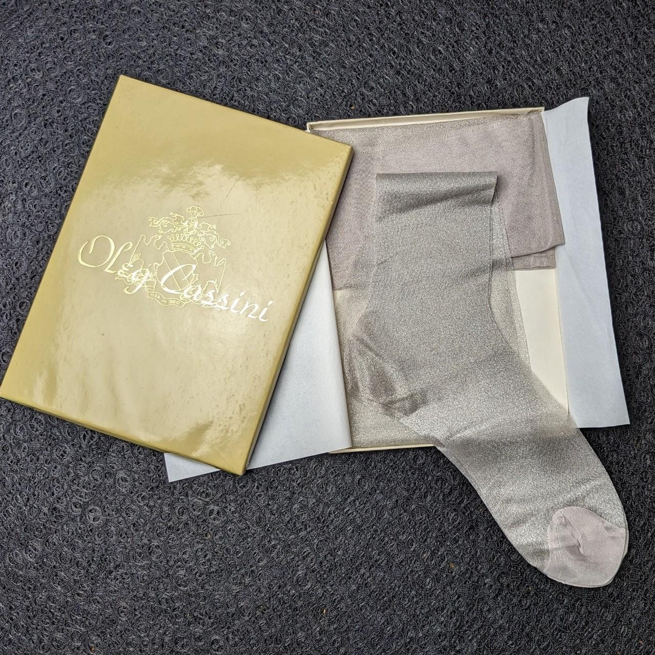 Vintage Stockings From the 1950s Silver Glitter Thigh High Seamless ...