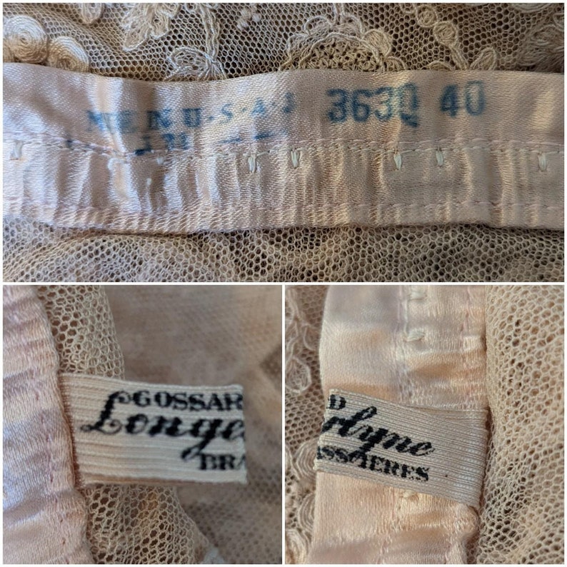Vintage Embroidered Longline Bra by Gossard - Etsy