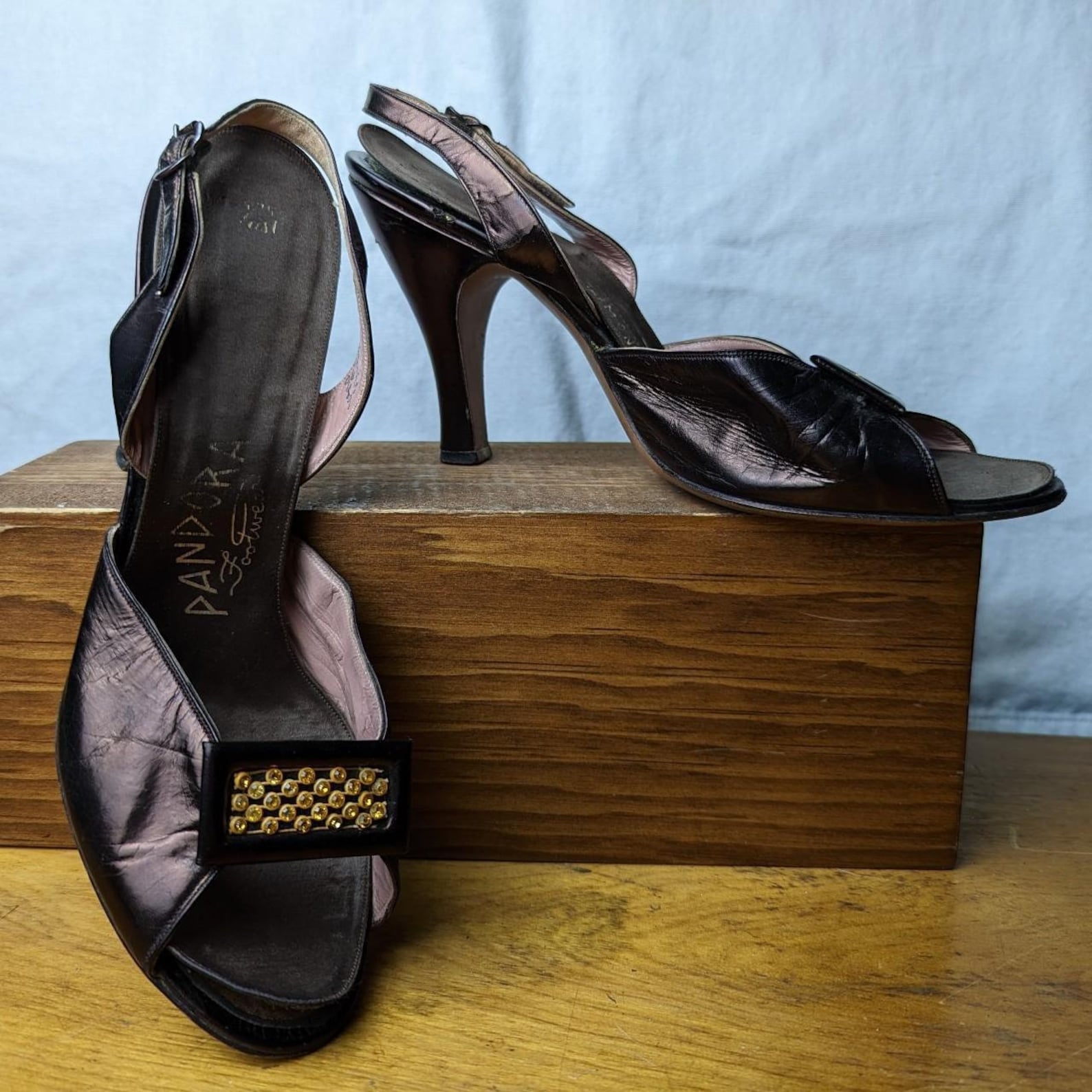 Vintage 1950s Slingback Heels by Pandor - Etsy