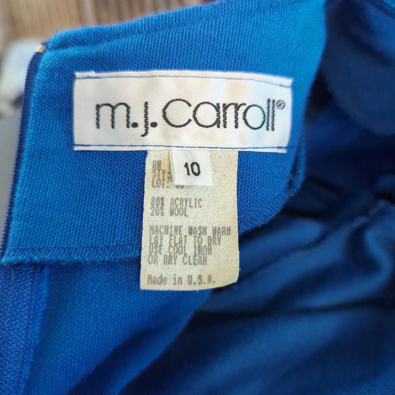 Vintage Electric Blue Dress From the 1980s by MJ Carroll, Women's ...