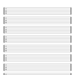 Printable Blank Guitar Tab BUNDLE Digital Download Sheet Music - Etsy UK
