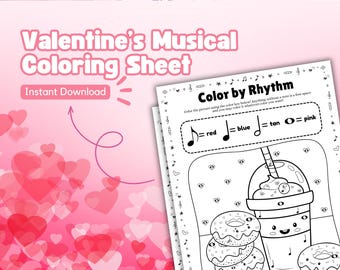 Summer Music Color-by-rhythm Worksheet - Etsy
