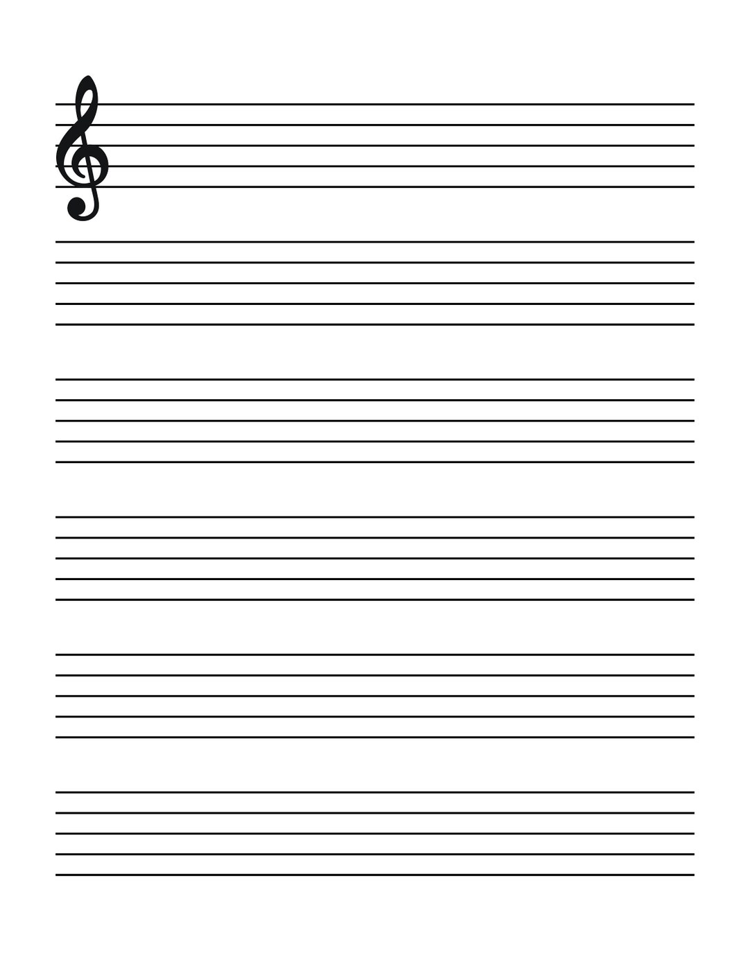 Printable KIDS Sheet Music BUNDLE - Blank Sheet Music for Children - Etsy