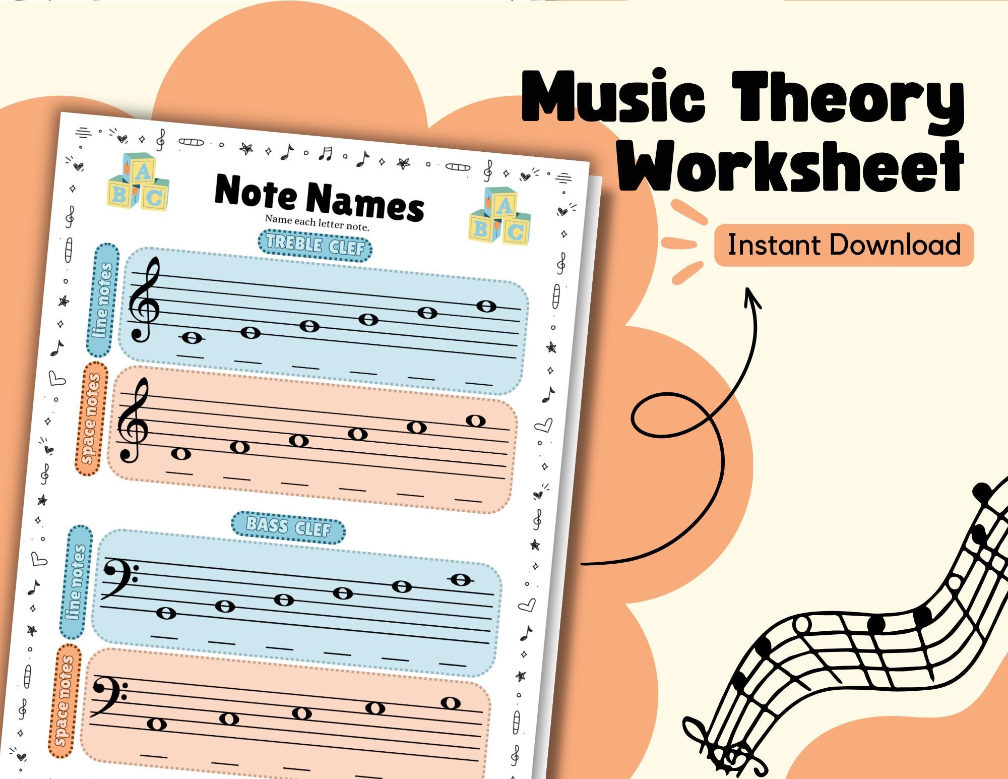 Treble And Bass Clef Worksheets