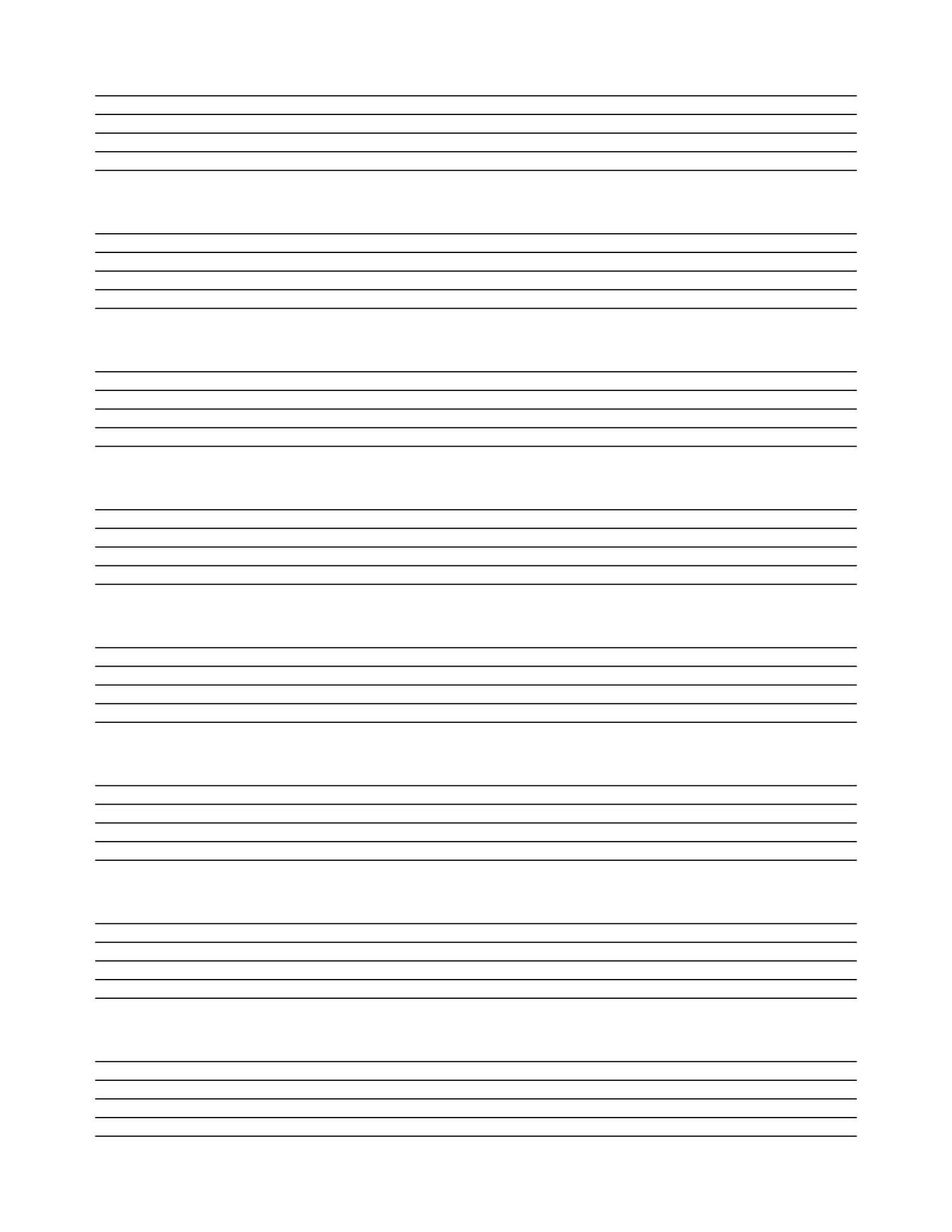 Printable Blank Sheet Music 8 Staves - Blank Staff Paper - Etsy