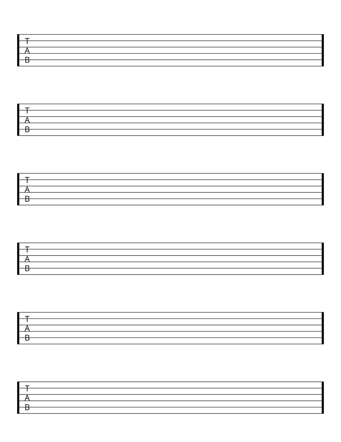 Printable Blank Guitar Tab BUNDLE Digital Download Sheet Music - Etsy