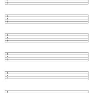 Printable Blank Guitar Tab BUNDLE Digital Download Sheet Music - Etsy