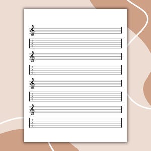Printable Blank Guitar Tab BUNDLE- Digital Download Sheet Music - Etsy