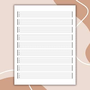 Printable Blank Guitar Tab BUNDLE- Digital Download Sheet Music - Etsy