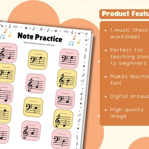 Printable Music Theory Worksheet – Fill in the Blanks With Musical ...