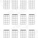 Ukulele Printable Chord Chart, Blank Chord Chart, Teaching Ukulele ...