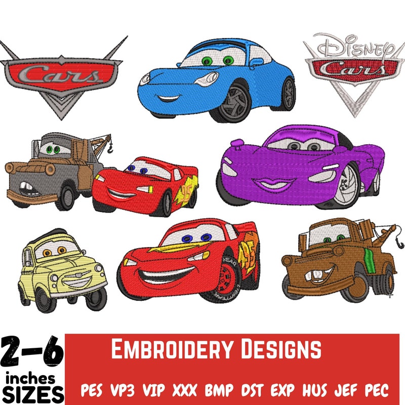 Cars Embroidery - Etsy
