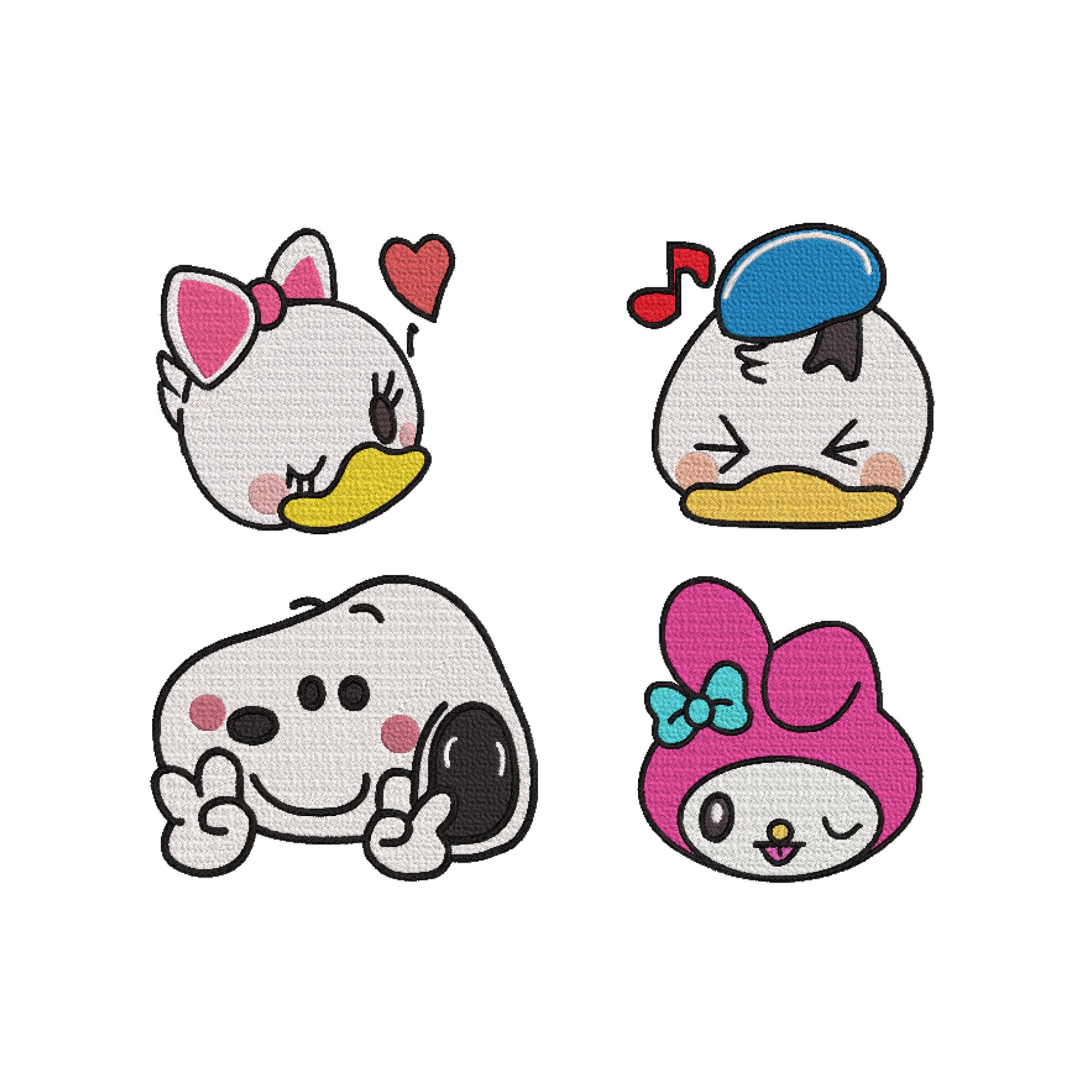 Cartoon Embroidery Design Bundle Cartoons Designs Embroidery Embroidery ...