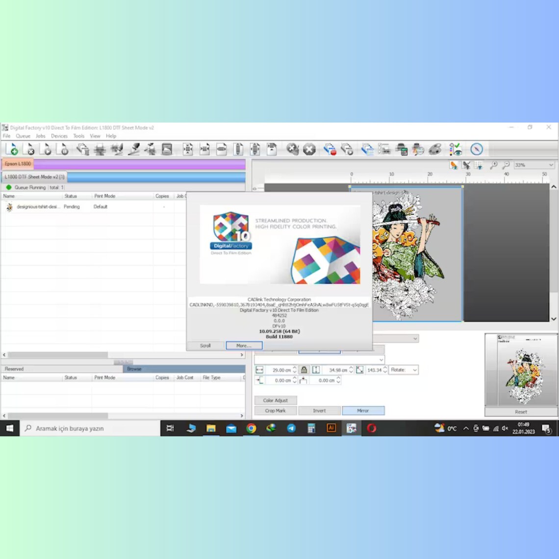 Cadlink Digital Factory V10 Dtf Edition Cadlink Digital - Etsy
