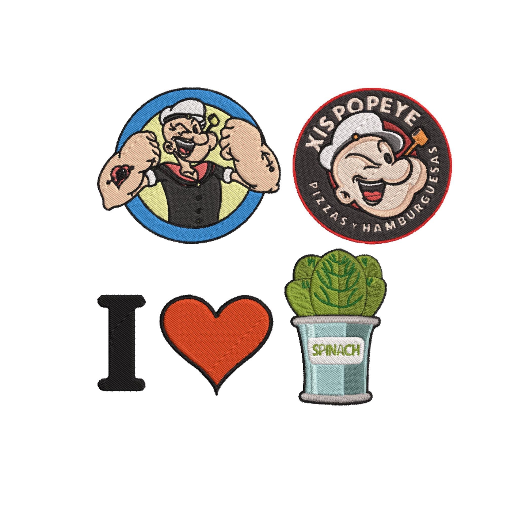 Popeye Embroidery Designs Digital Embroidery File Machine Embroidery ...