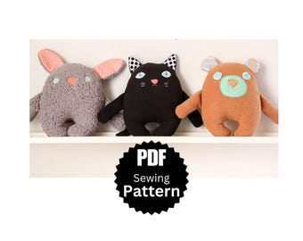 Easter Bunny Stuffed Animal, PDF Pattern - Etsy