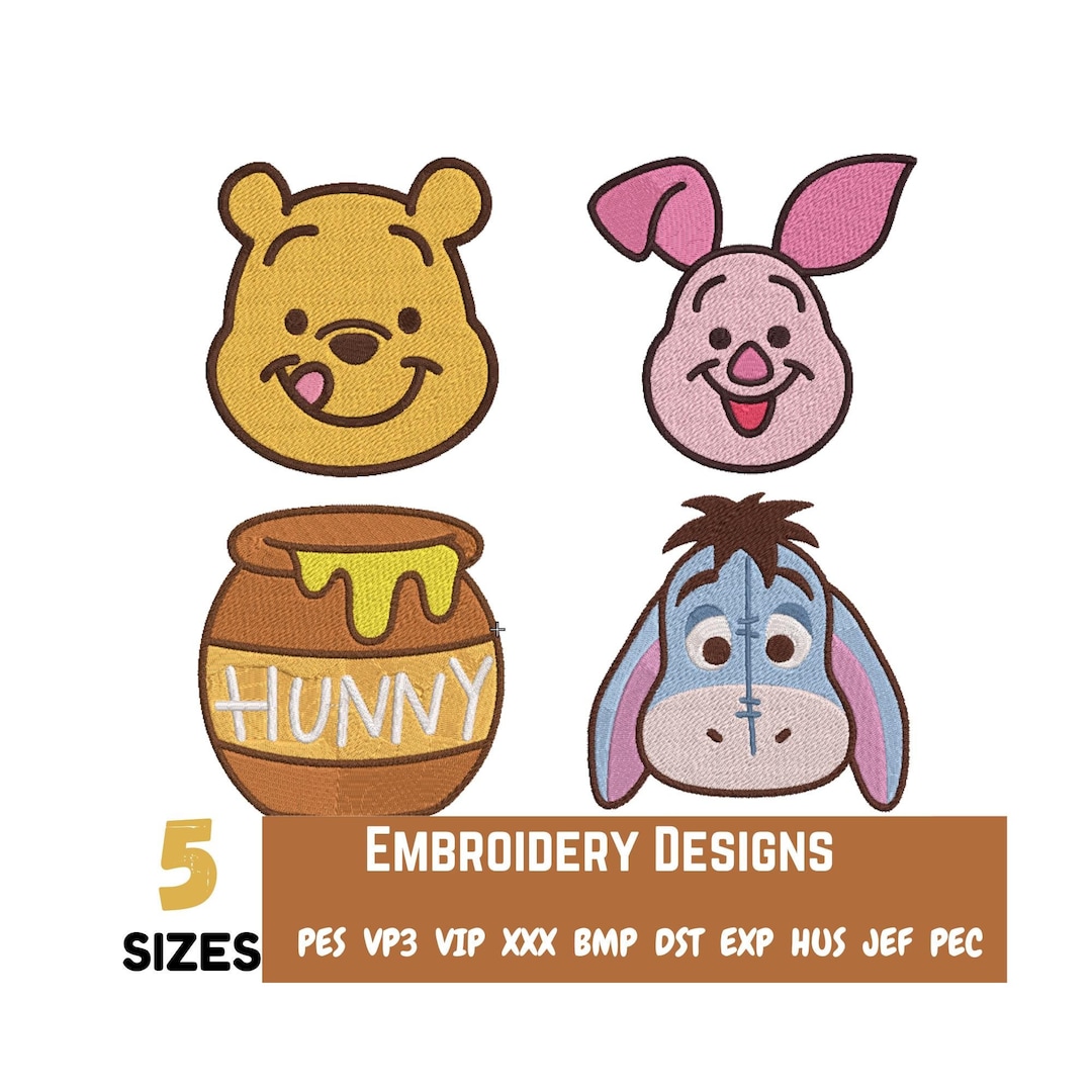 Baby Pooh Embroidery Design Design Files Winnie Pooh Machine Embroidery ...